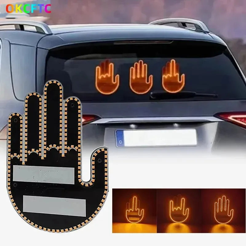 Car Finger Light Strip – Remote Control LED Gesture Light, Middle ...